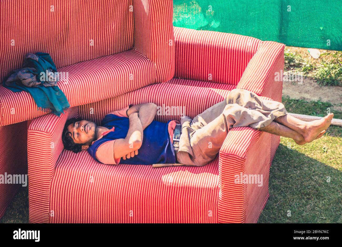 Indian man sleeping hi-res stock photography and images - Alamy