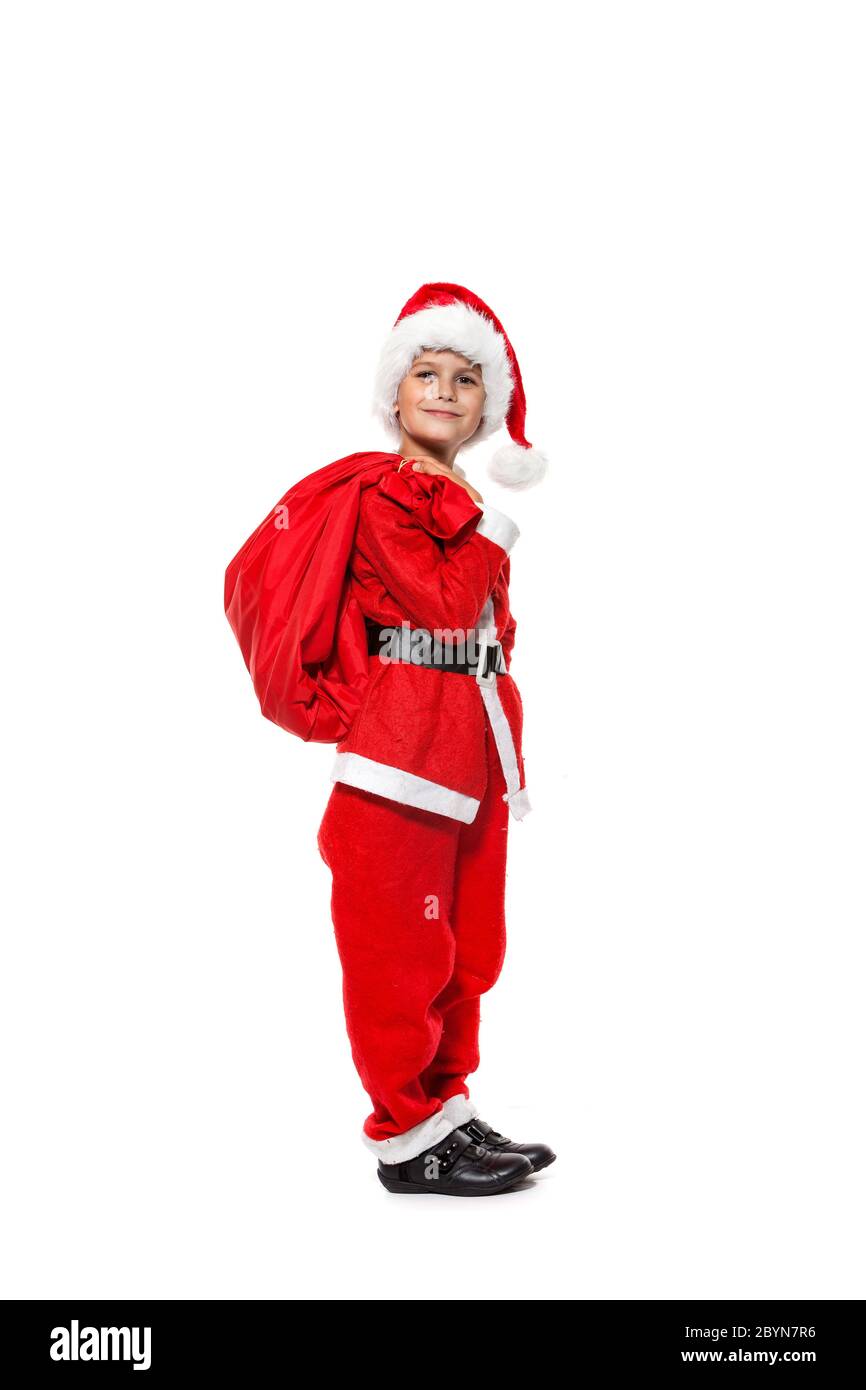 Boy holding a sack Stock Photo - Alamy