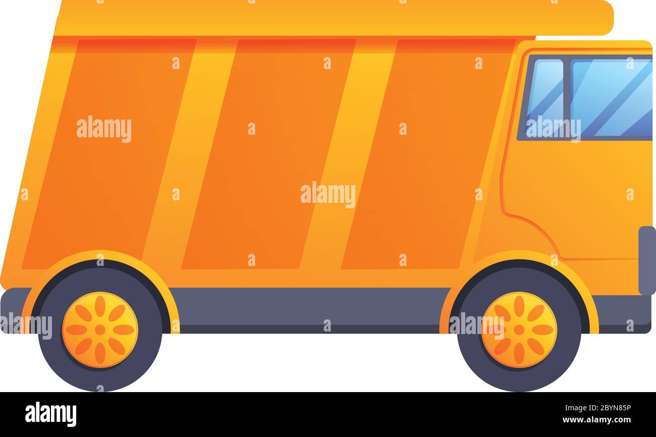 Tip truck icon. Cartoon of tip truck vector icon for web design ...