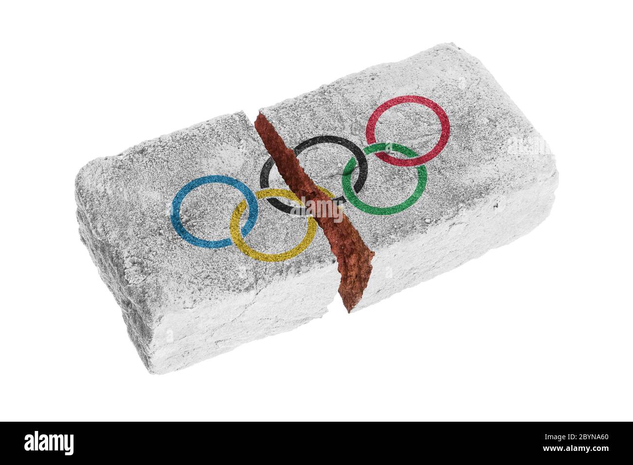 Rough broken brick Stock Photo - Alamy