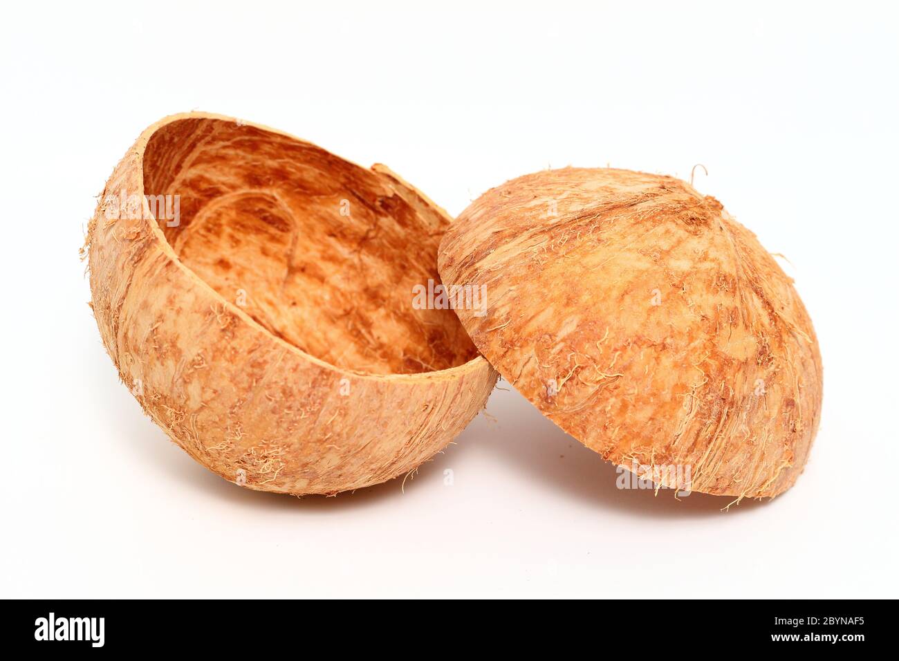 Coconut shells half isolated hi-res stock photography and images - Alamy