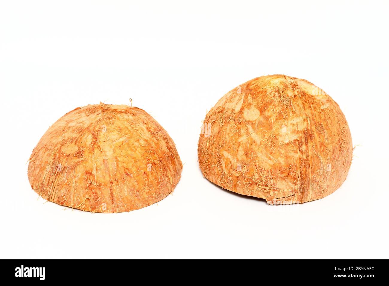 coconut shell isolated on white background Stock Photo - Alamy