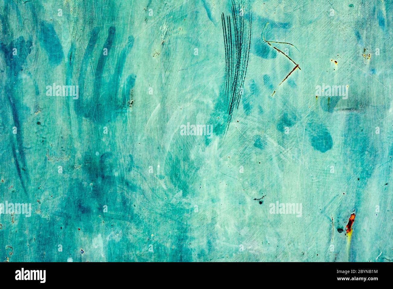 Grunge green iron texture background, metal background with scratches ...
