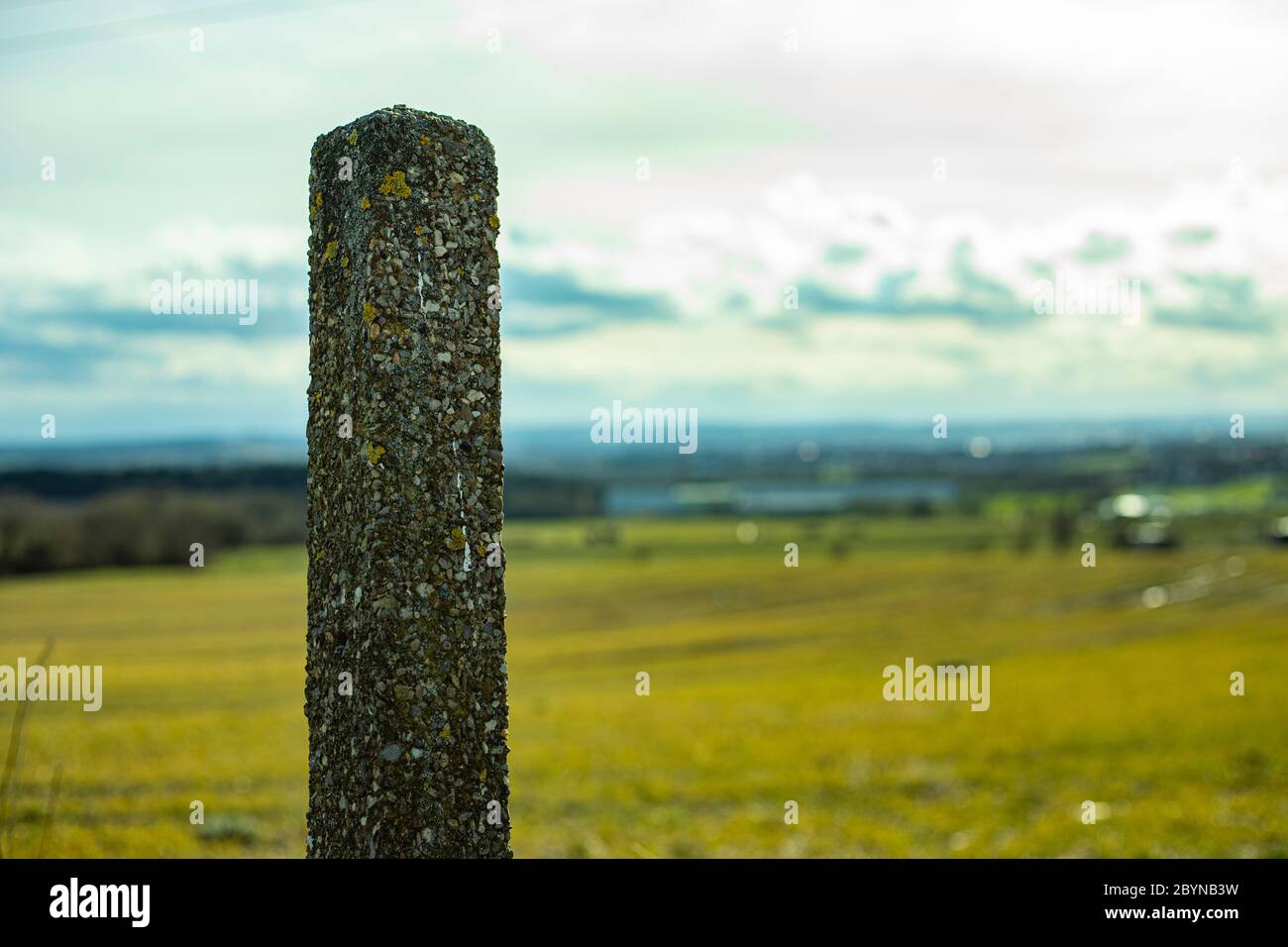 Concrete Fence Post Stock Photo - Alamy