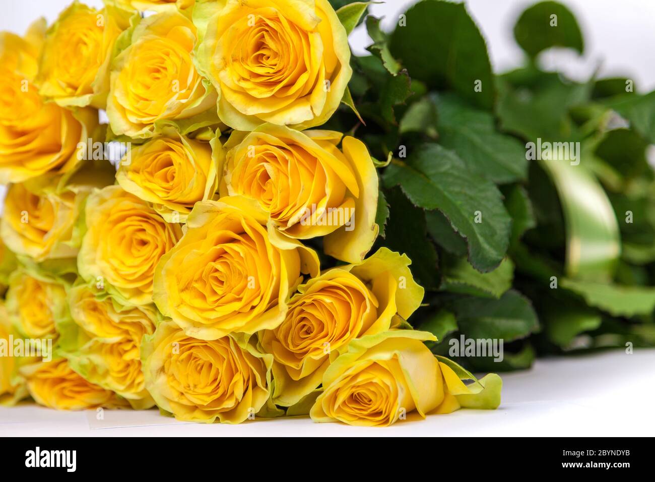 Group of fresh yellow roses Stock Photo - Alamy