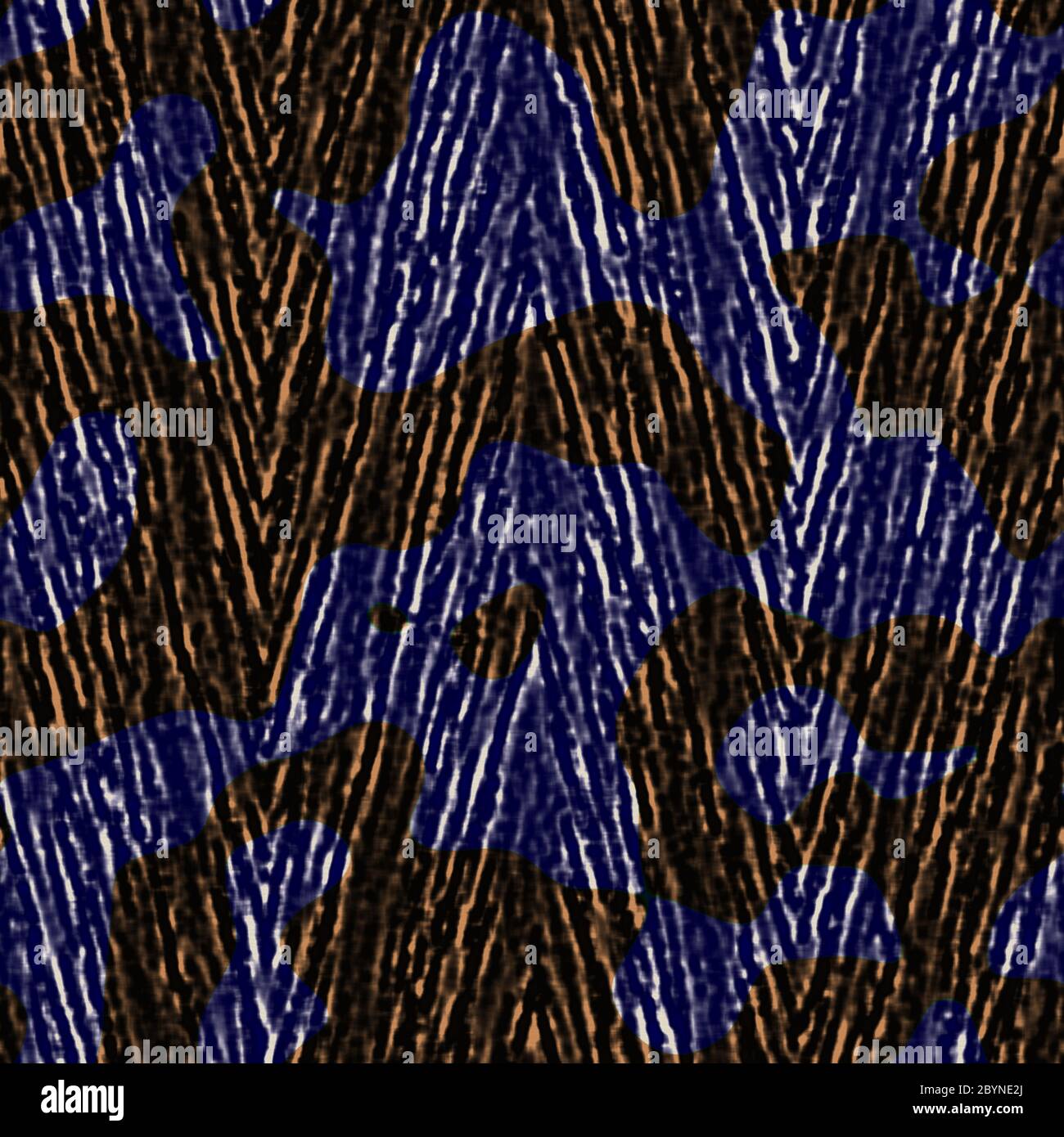 Seamless indigo dyed bandana texture. Blue orange stain woven cotton ...