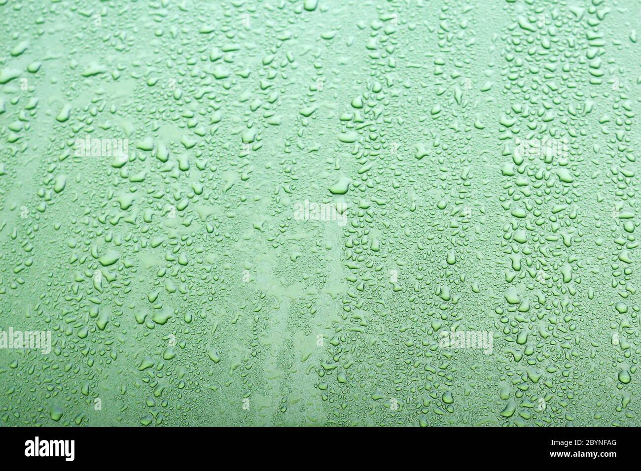 water drop of rain on car bonnet Stock Photo - Alamy