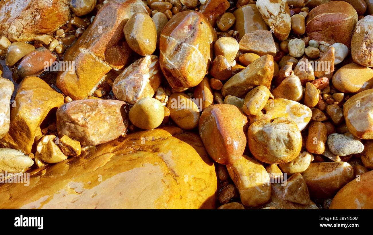 natural stone sea pebbles rocks Stock Photo - Alamy