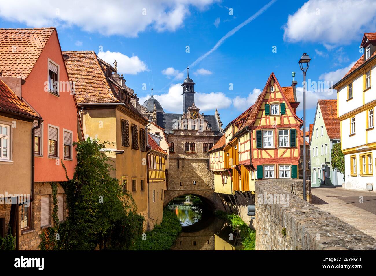 Historical city of Marktbreit, Bavaria, Germany Stock Photo - Alamy