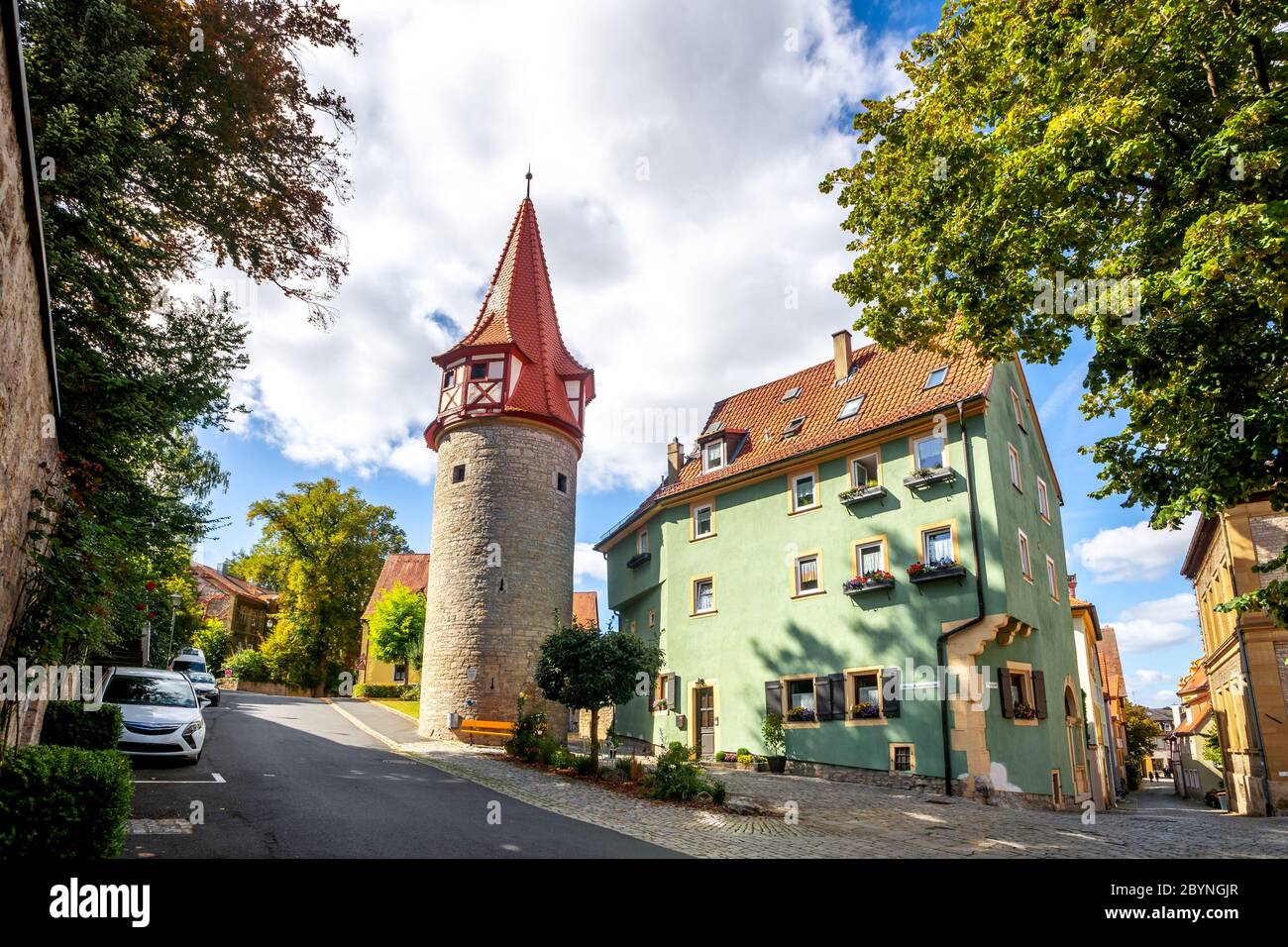 Tower in Marktbreit, Bavaria, Germany Stock Photo - Alamy