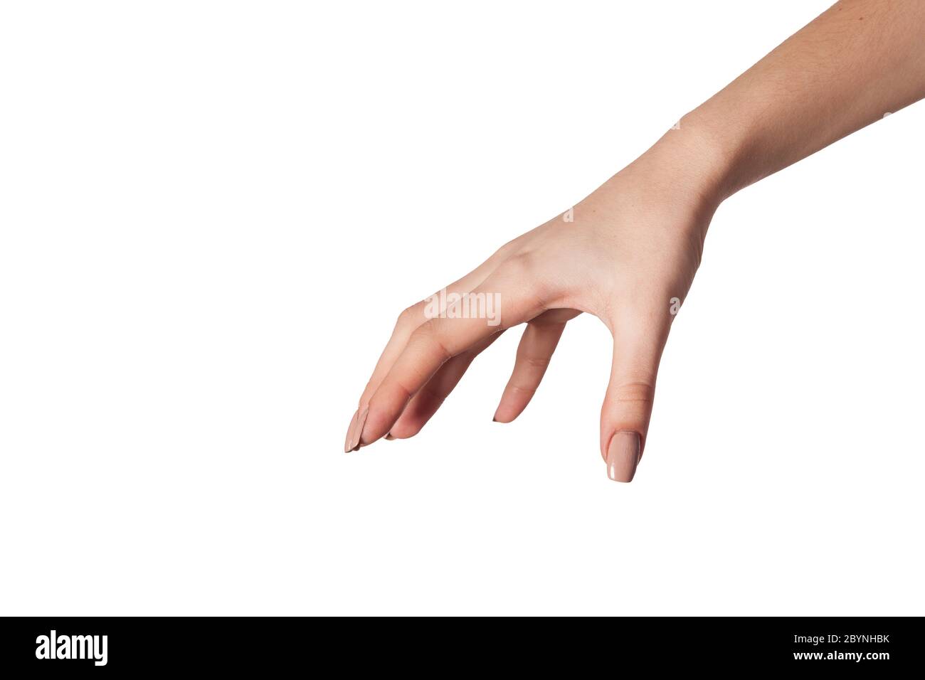 Female Hand Reaching For Something Touch Of Two Hands. Man And Woman