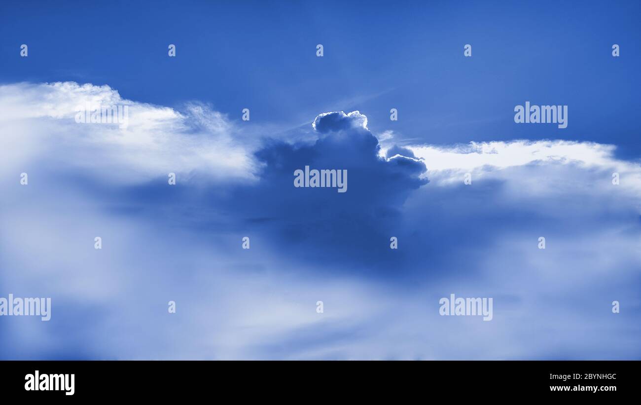 blue sky after rain background Stock Photo - Alamy