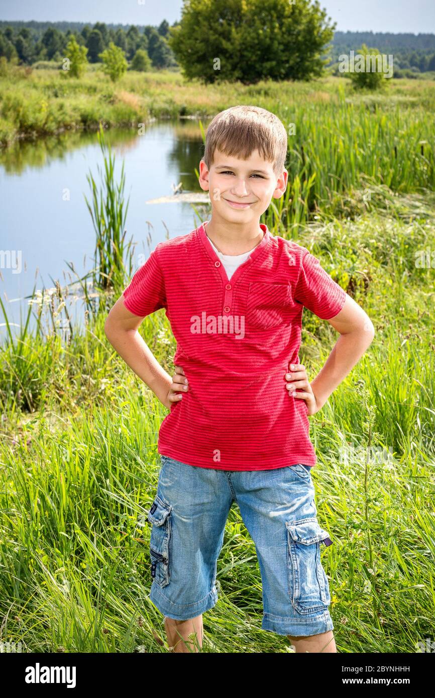 Cute teen boy hi-res stock photography and images - Alamy
