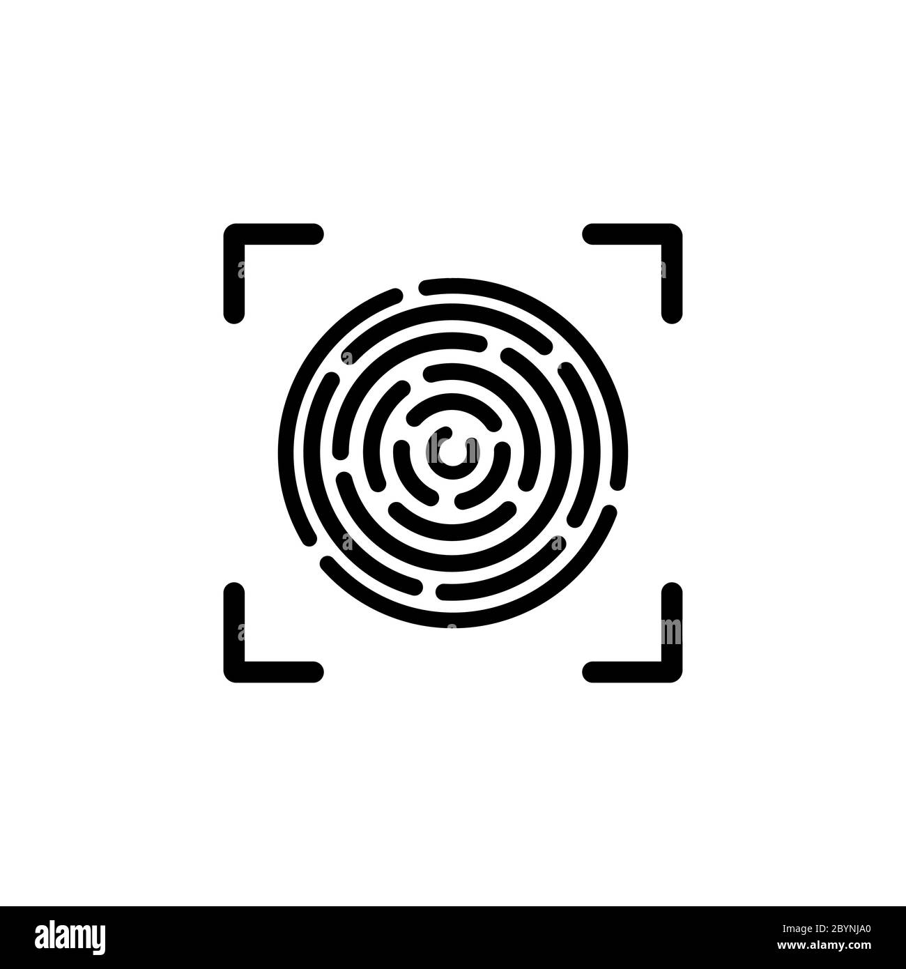 Fingerprint scan sign hi-res stock photography and images - Alamy