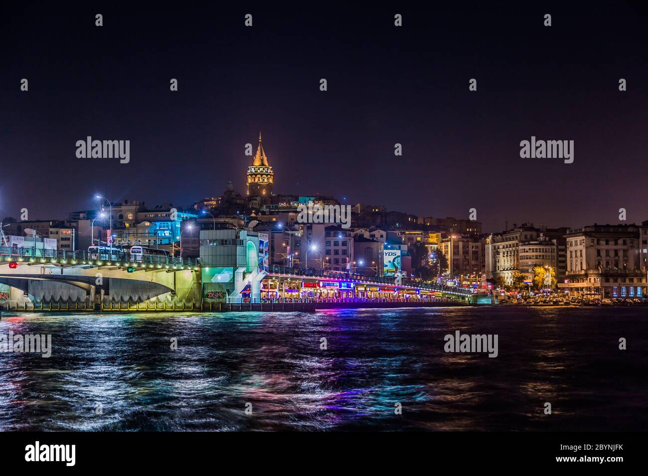 Galata bridge istanbul night hi-res stock photography and images - Alamy