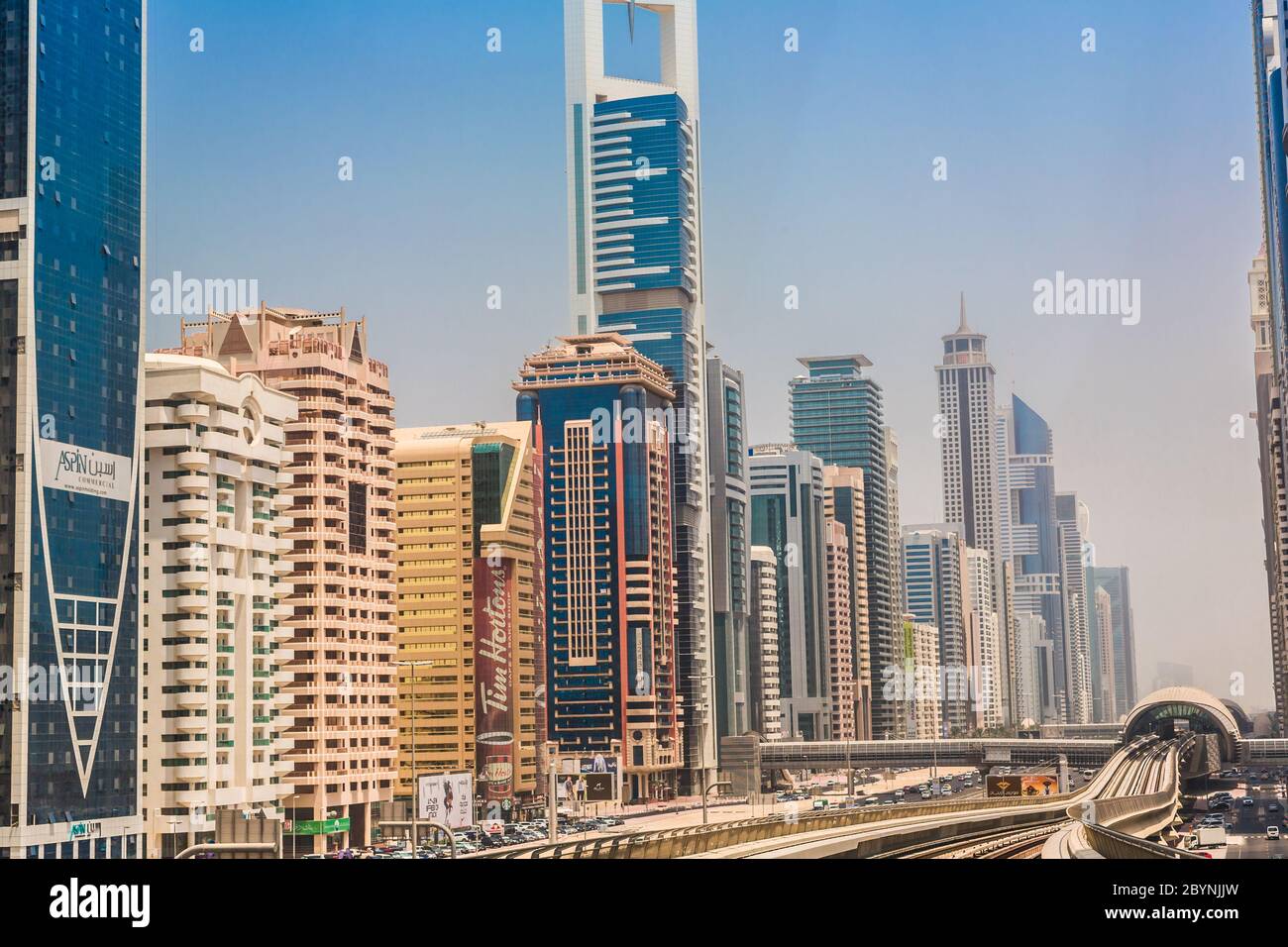 Dubai downtown. East, United Arab Emirates architecture Stock Photo - Alamy