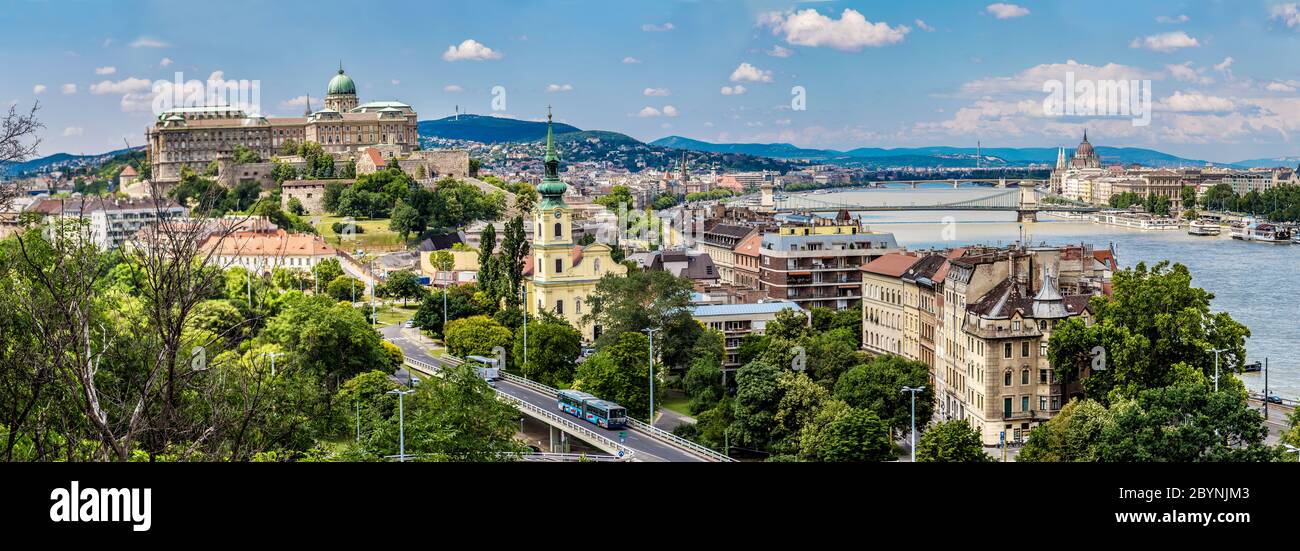 Budapest Royal Palace morning view Stock Photo - Alamy