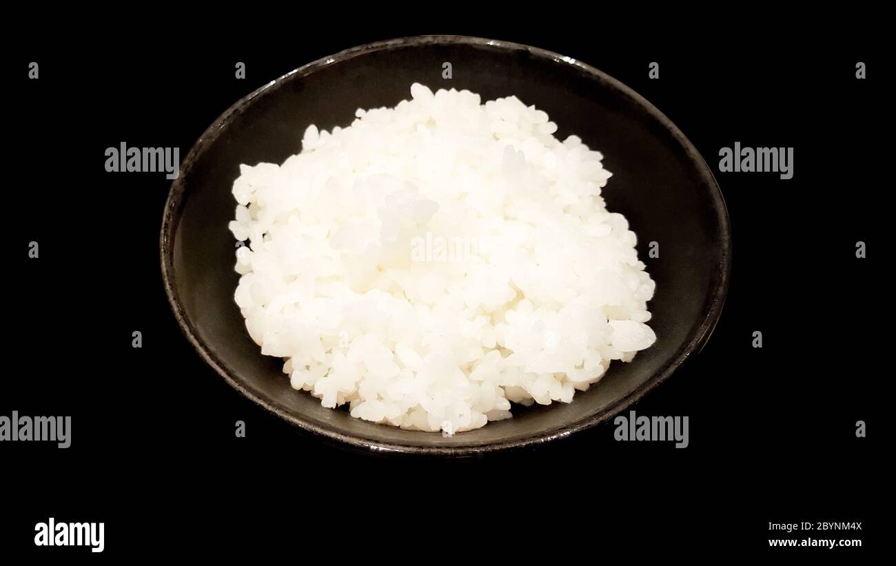 close-up traditional japanese rice isolated on background Stock Photo ...