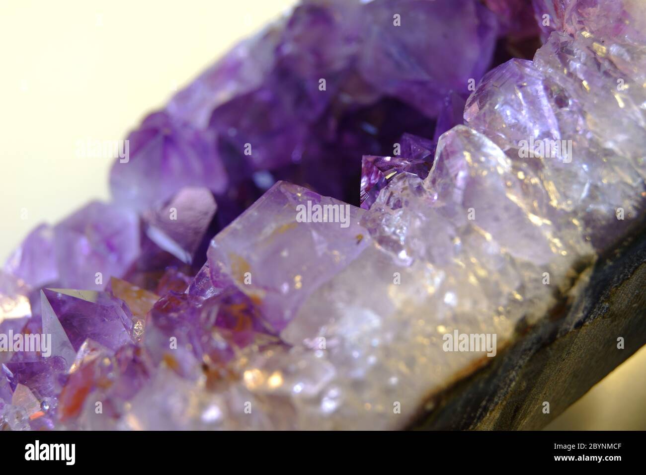 Amethyst geodes stone Stock Photo - Alamy