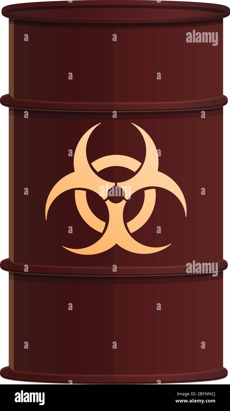 Toxic barrel icon. Cartoon of toxic barrel vector icon for web design ...