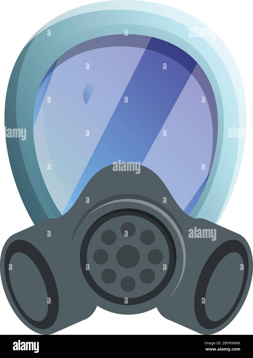 Biohazard mask icon. Cartoon of biohazard mask vector icon for web ...