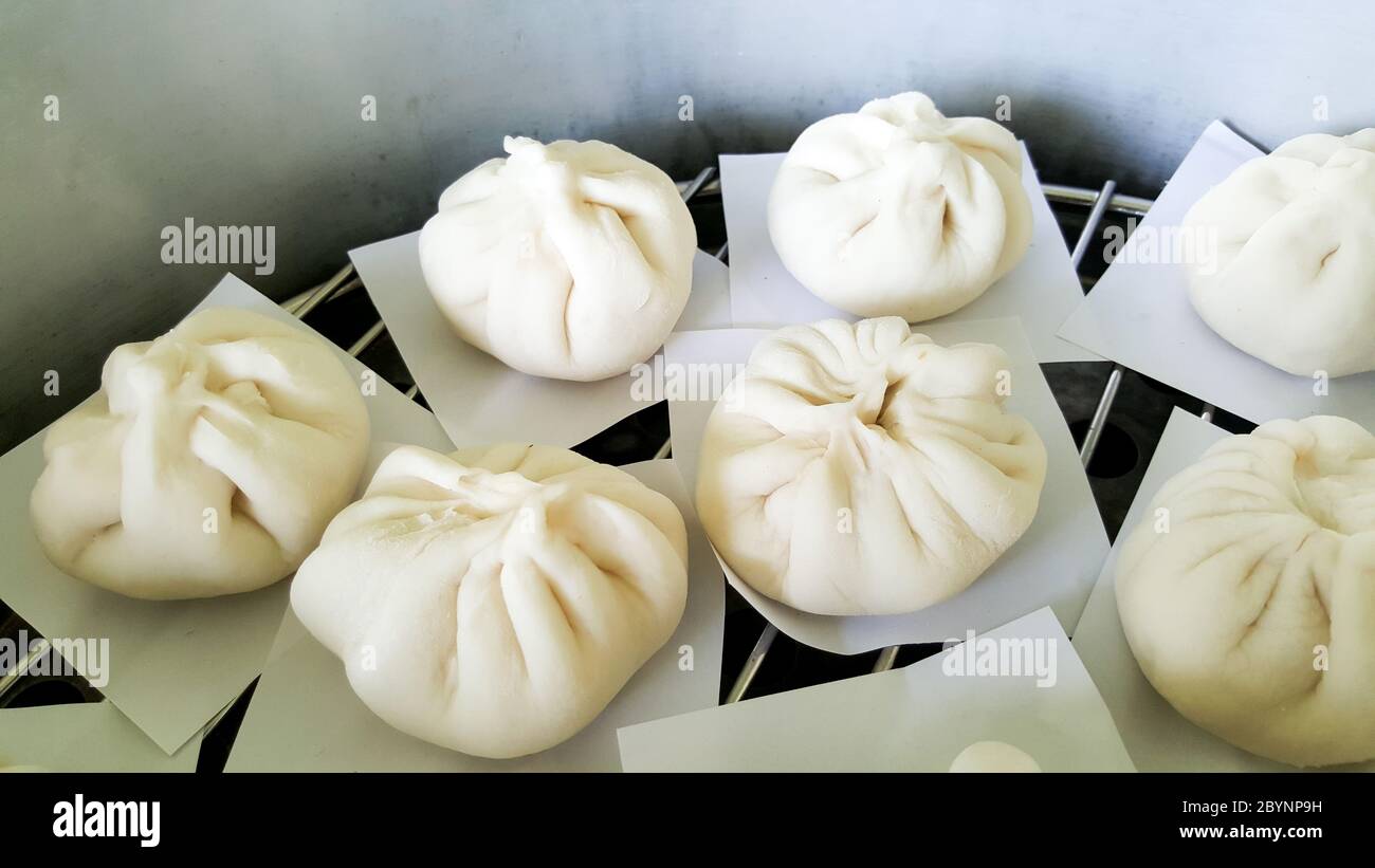 chinese steamed buns homemade Stock Photo - Alamy