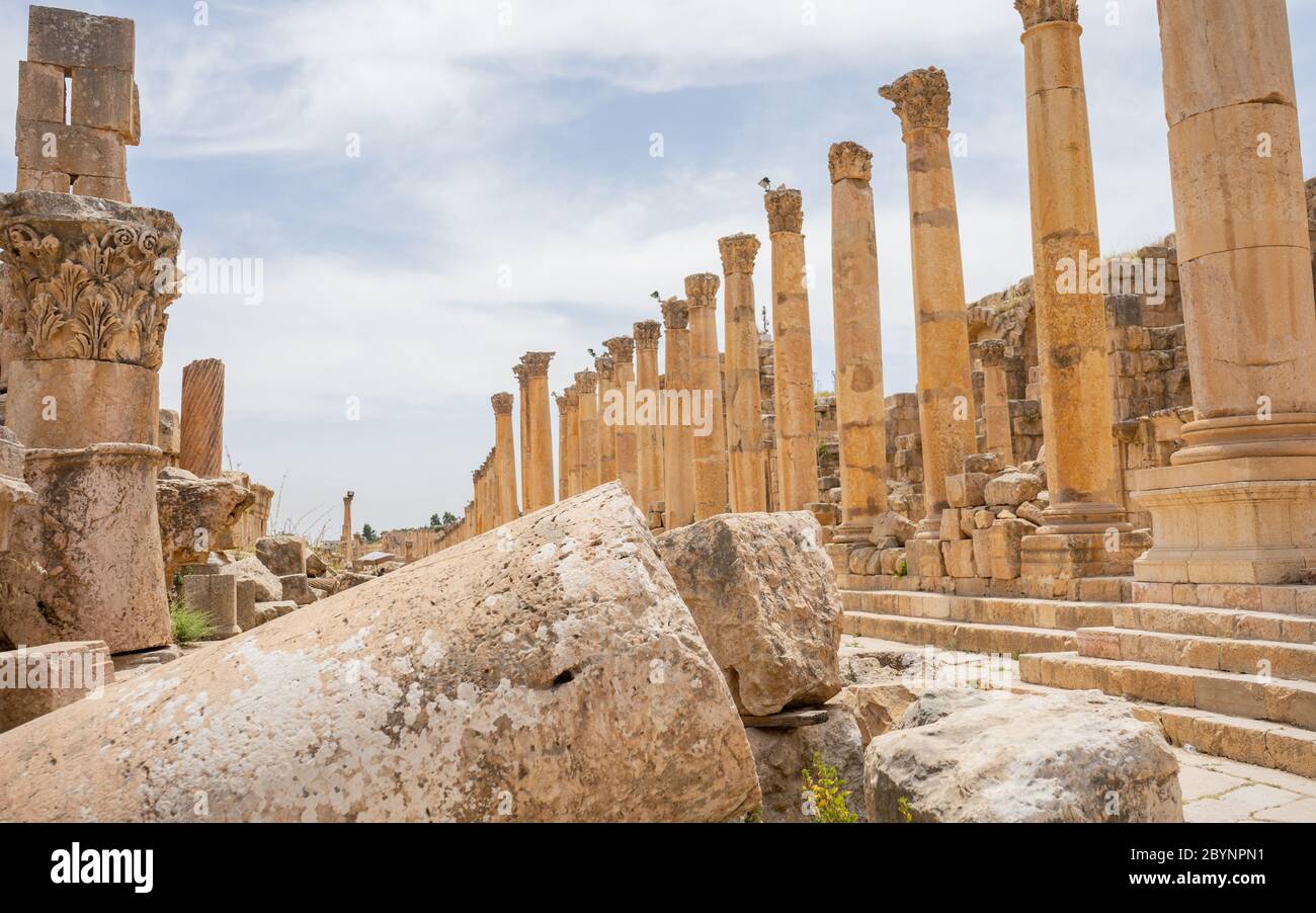 Jerash is the site of the ruins of the Greco-Roman city of Gerasa ...