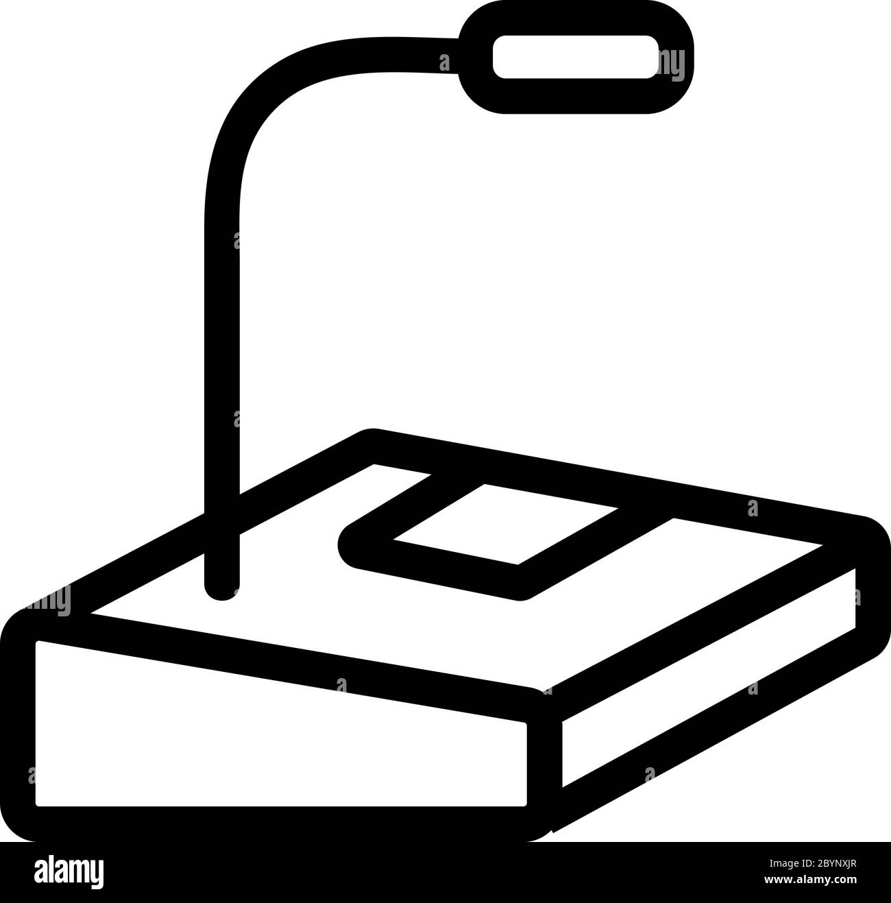 intercom microphone icon vector outline illustration Stock Vector Image ...