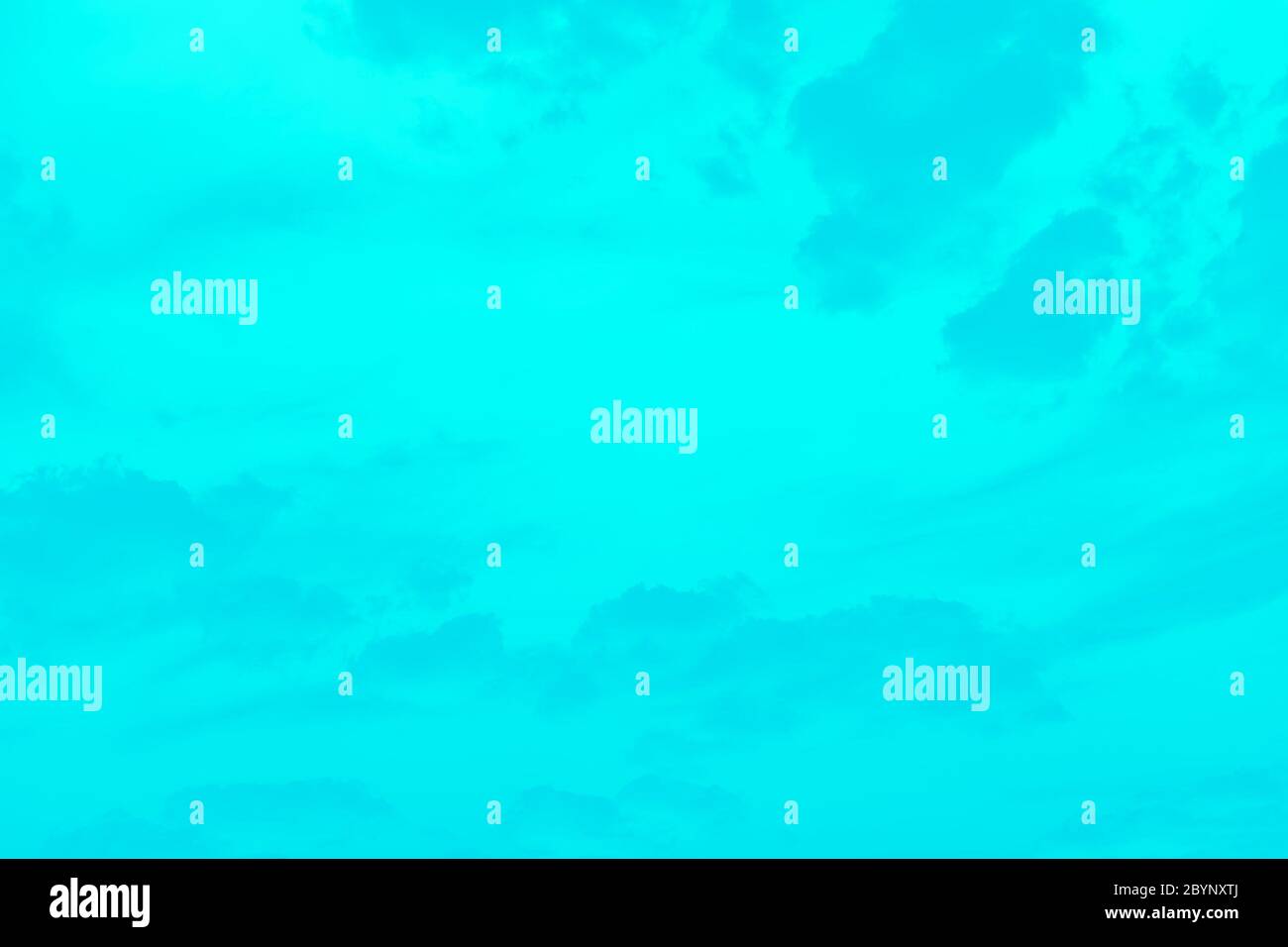 Abstract aquamarine aqua color gradient sky background Stock Photo - Alamy