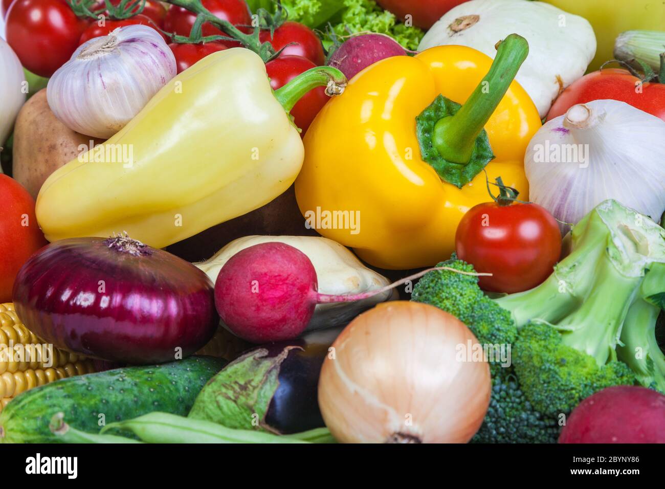 Group of fresh vegetables isolated on white Stock Photo - Alamy