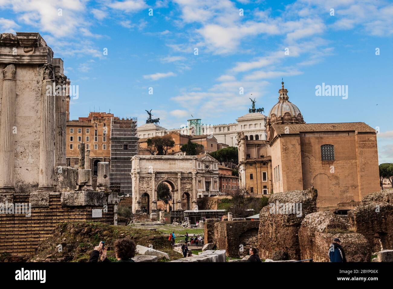 Roman ruins in Rome Stock Photo - Alamy