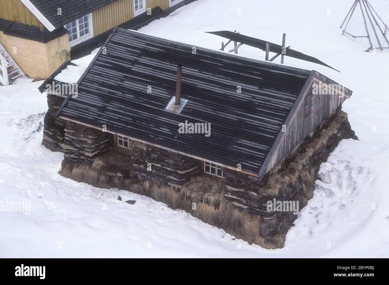 OLD TURF HOUSE, SISIMIUT, GREENLAND Stock Photo - Alamy