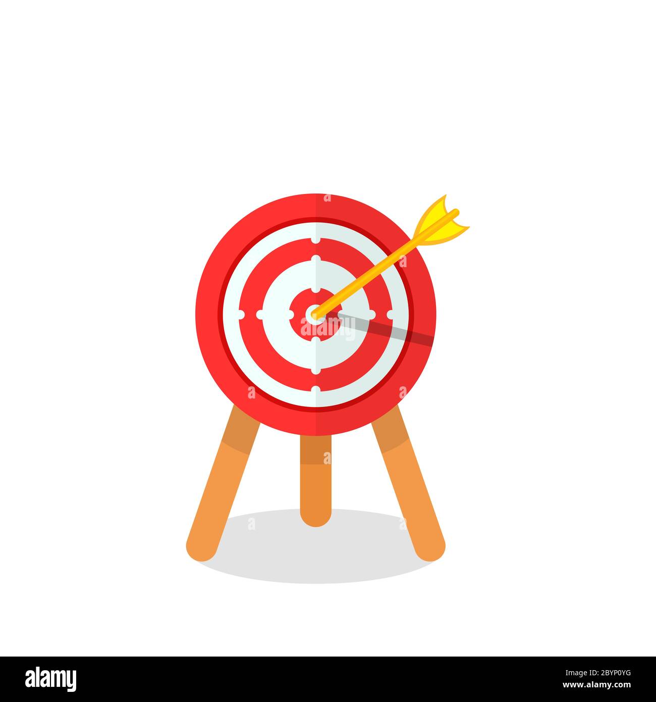 Mission, target icon or business goal logo on isolated white background ...