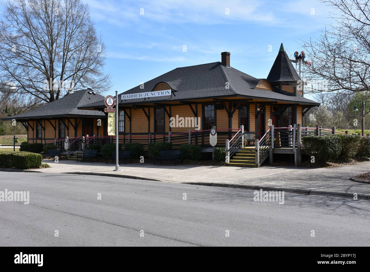 The Barber Junction Railroad Depot and Visitor Center at the North ...