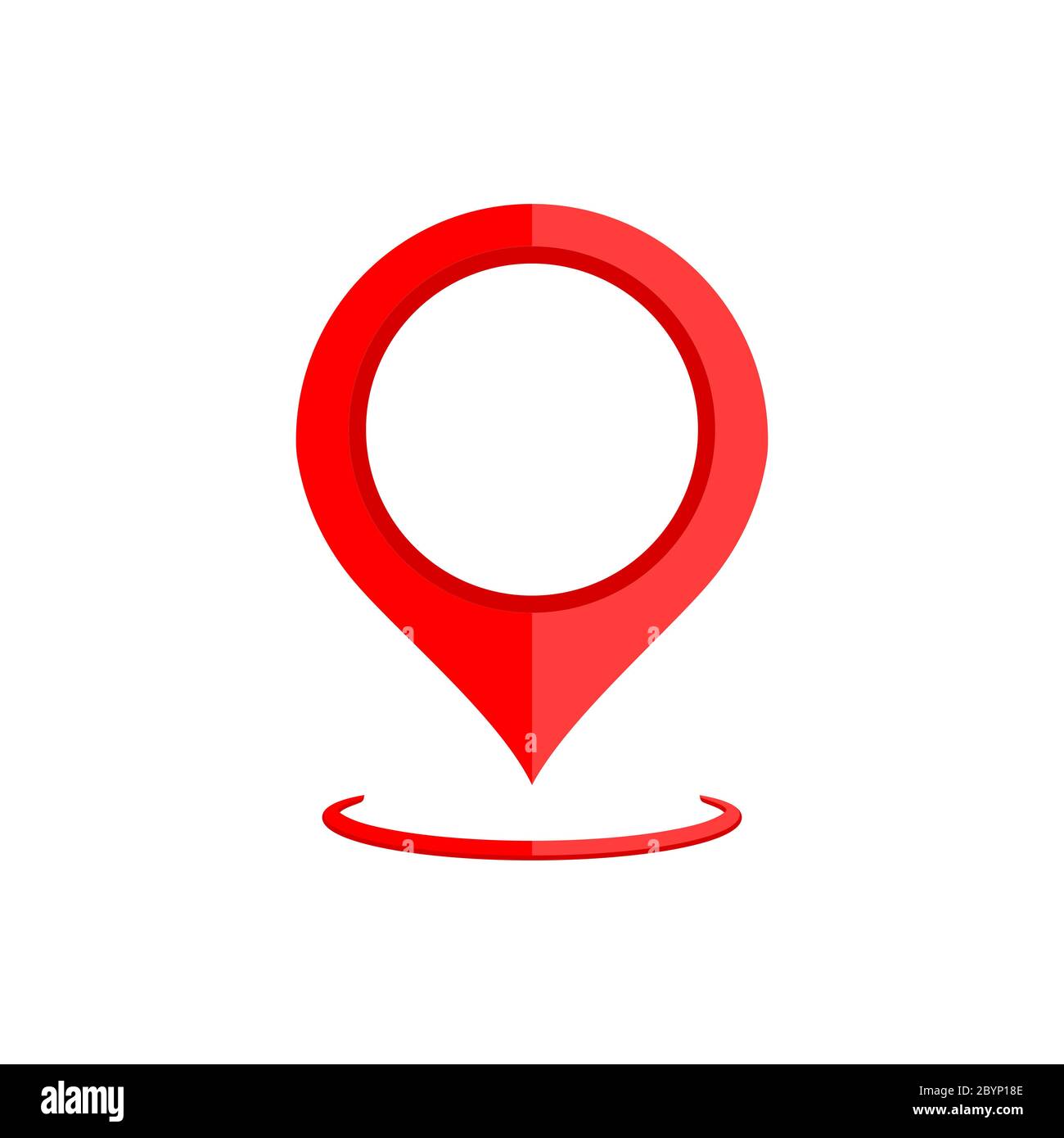 Map pointer, geo pin, location icon or geolocation, gps, on isolated ...