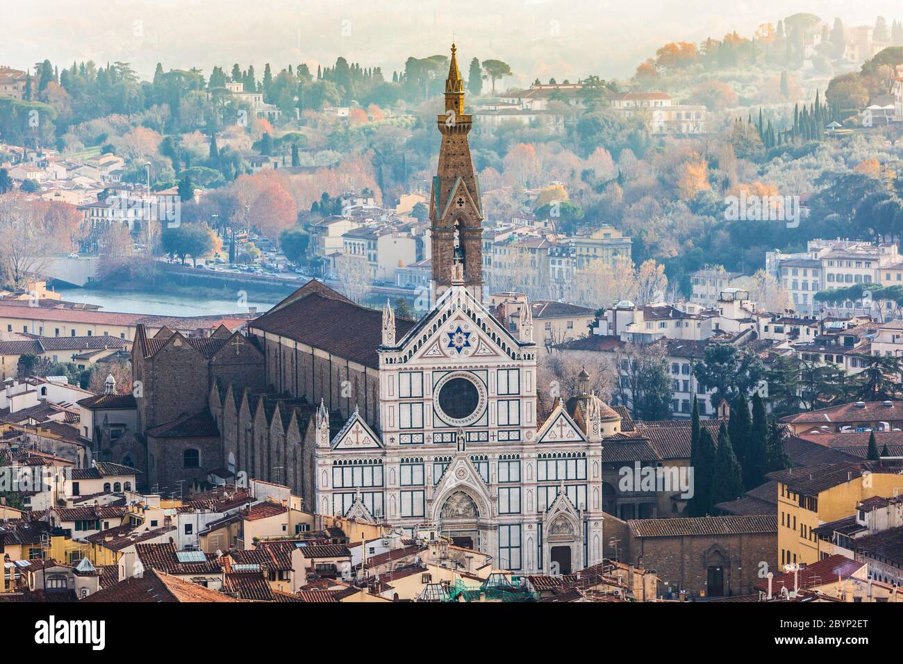 Basilica of Santa Croce (Basilica of the Holy Cross), Florence, Italy ...
