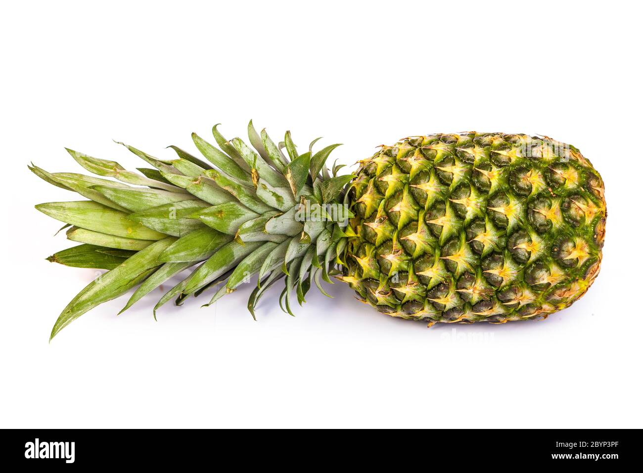 Single pineapple isolated on white Stock Photo - Alamy