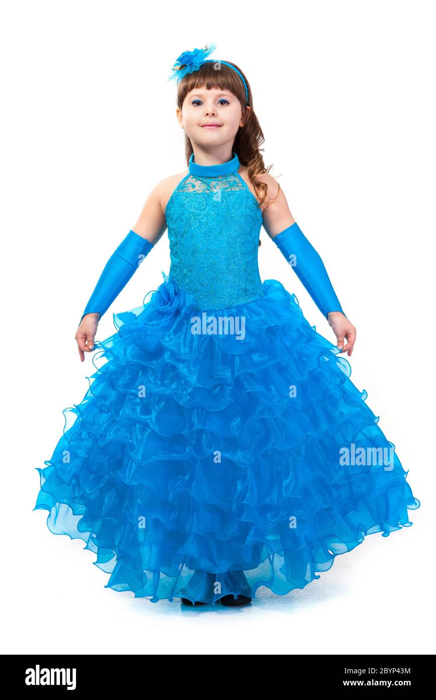 Portrait of cute smiling little girl in princess dress Stock Photo - Alamy