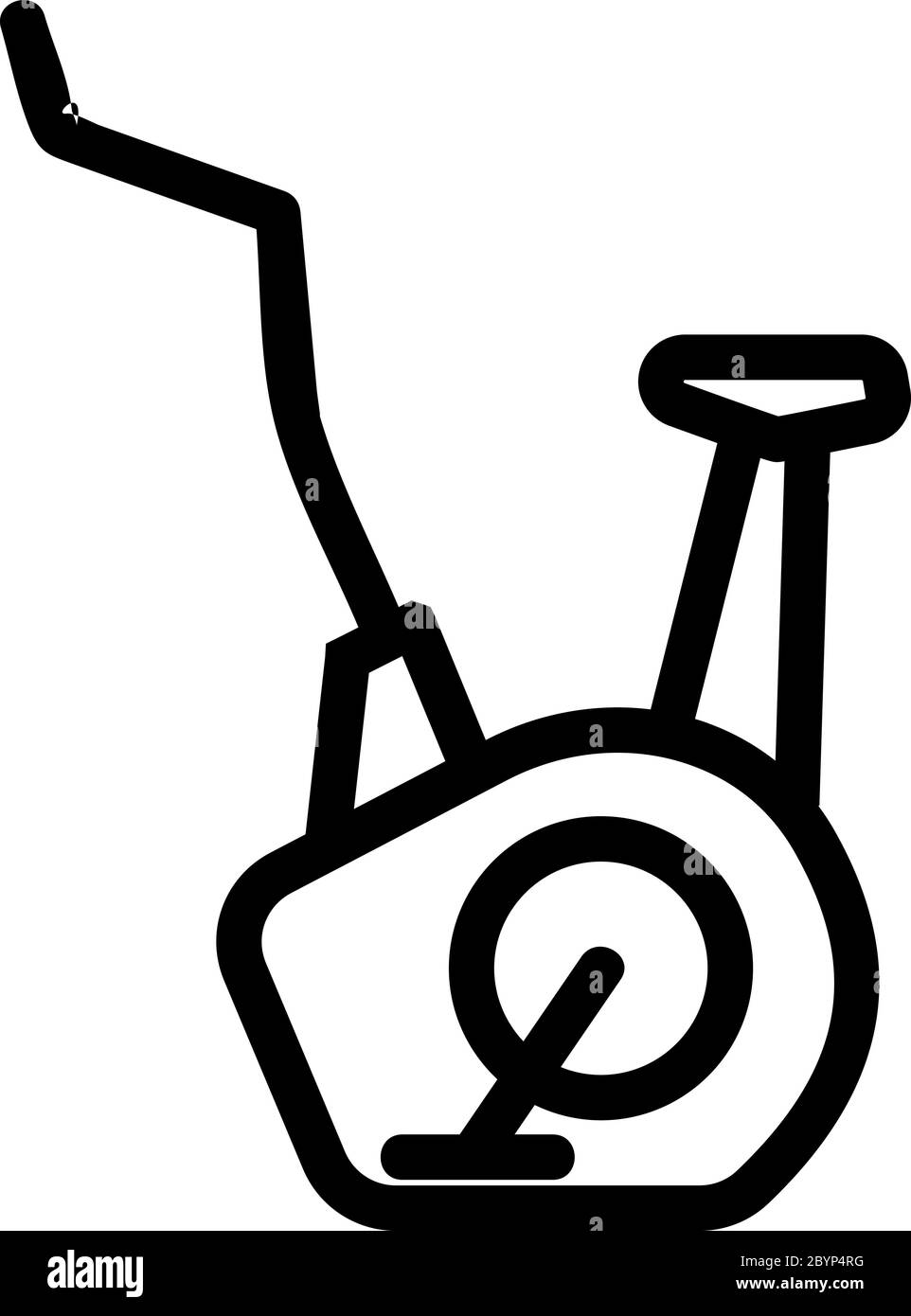 exercise bike cardio gym icon vector outline illustration Stock Vector ...