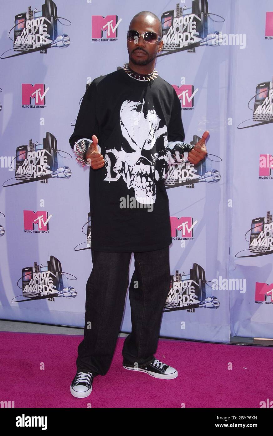 Juicy J of Three 6 Mafia at the 2007 MTV Movie Awards - Arrivals held ...