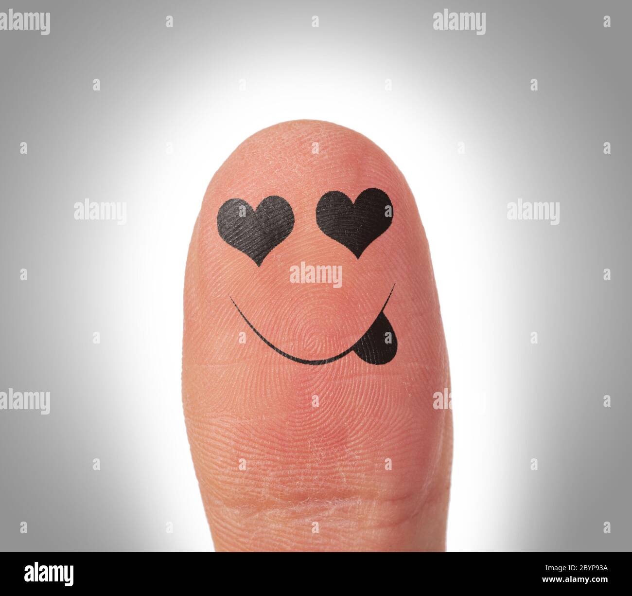 Female thumbs with smile face on the finger Stock Photo - Alamy