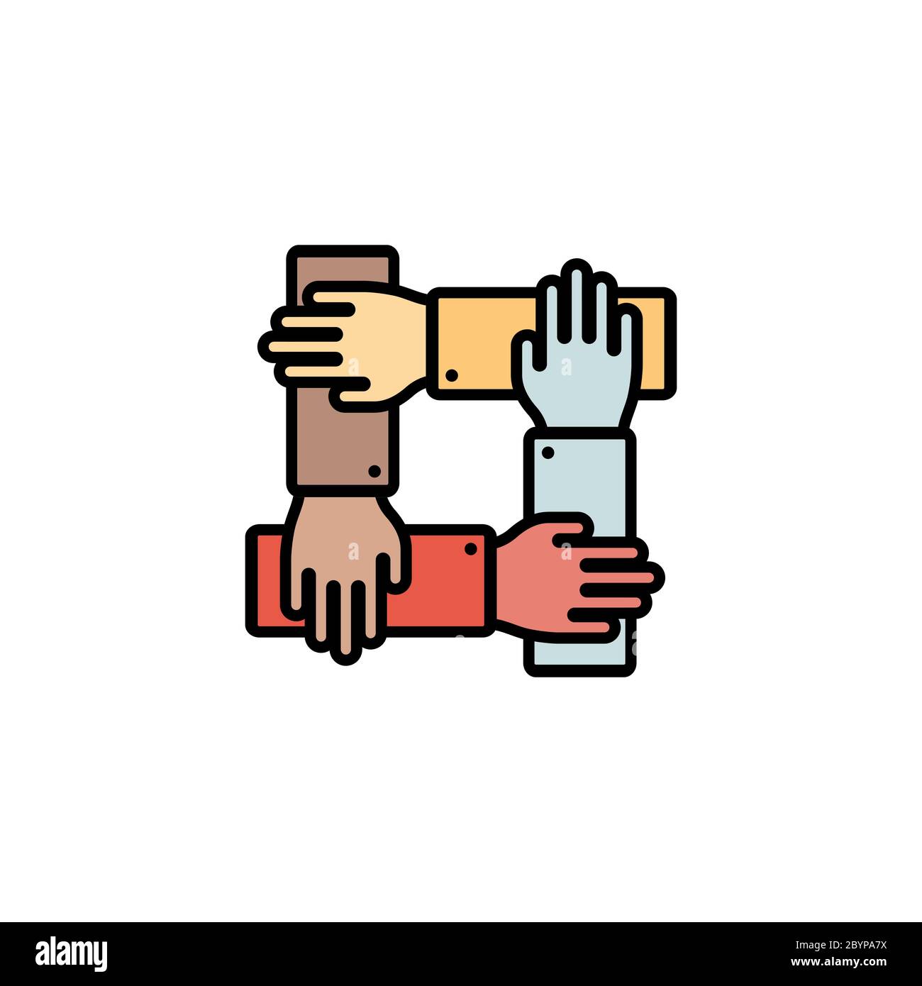 Teamwork icon Stock Vector Images - Alamy