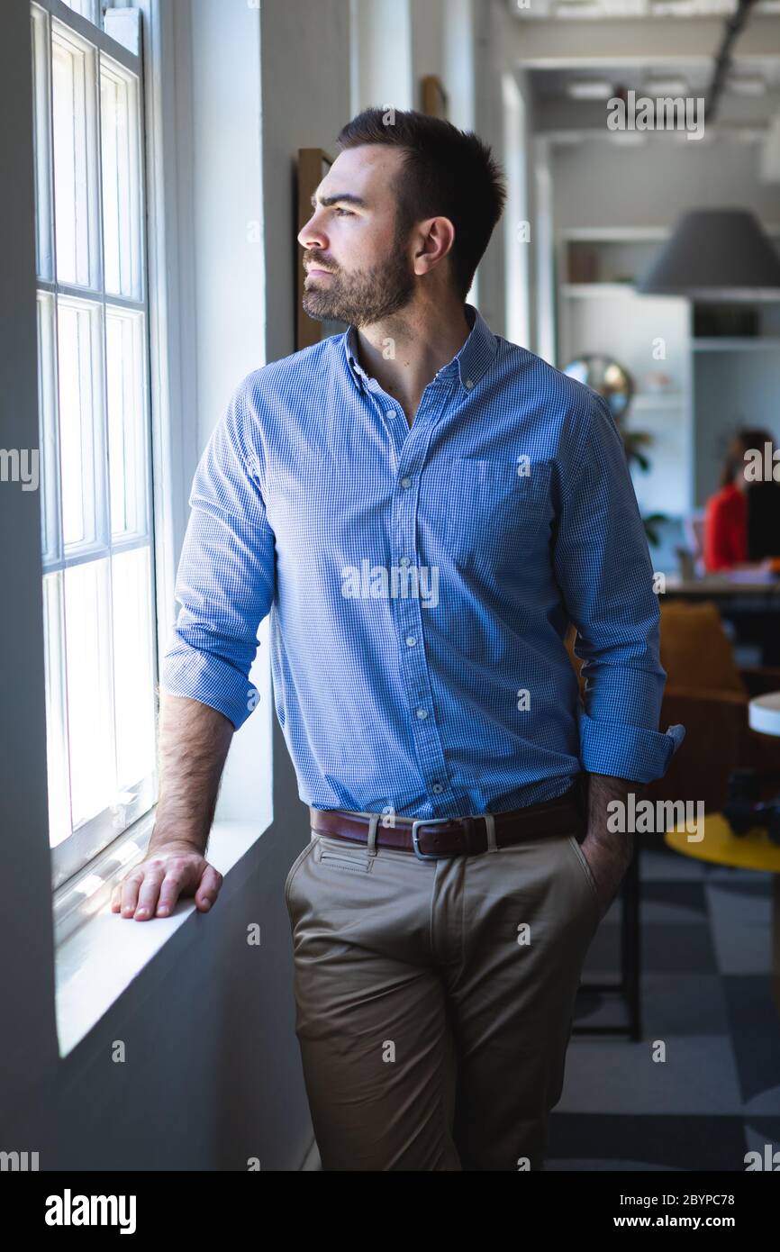 Caucasian office man hi-res stock photography and images - Alamy