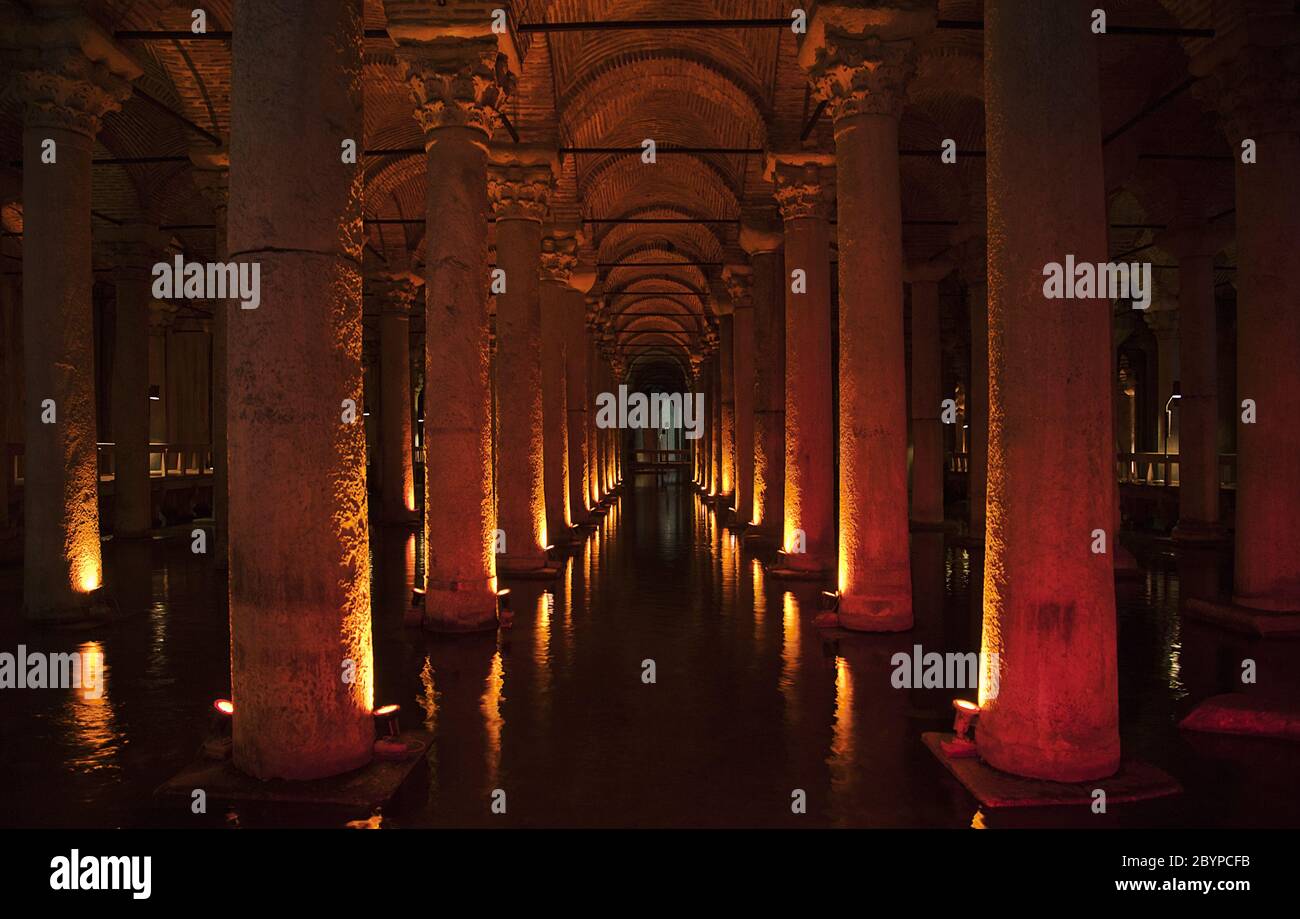 Ancient underground basilica cistern for water storage Stock Photo - Alamy