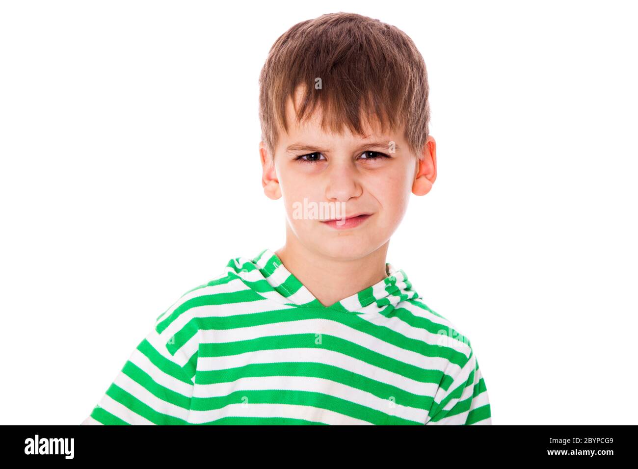 Cute boy anger Stock Photo - Alamy
