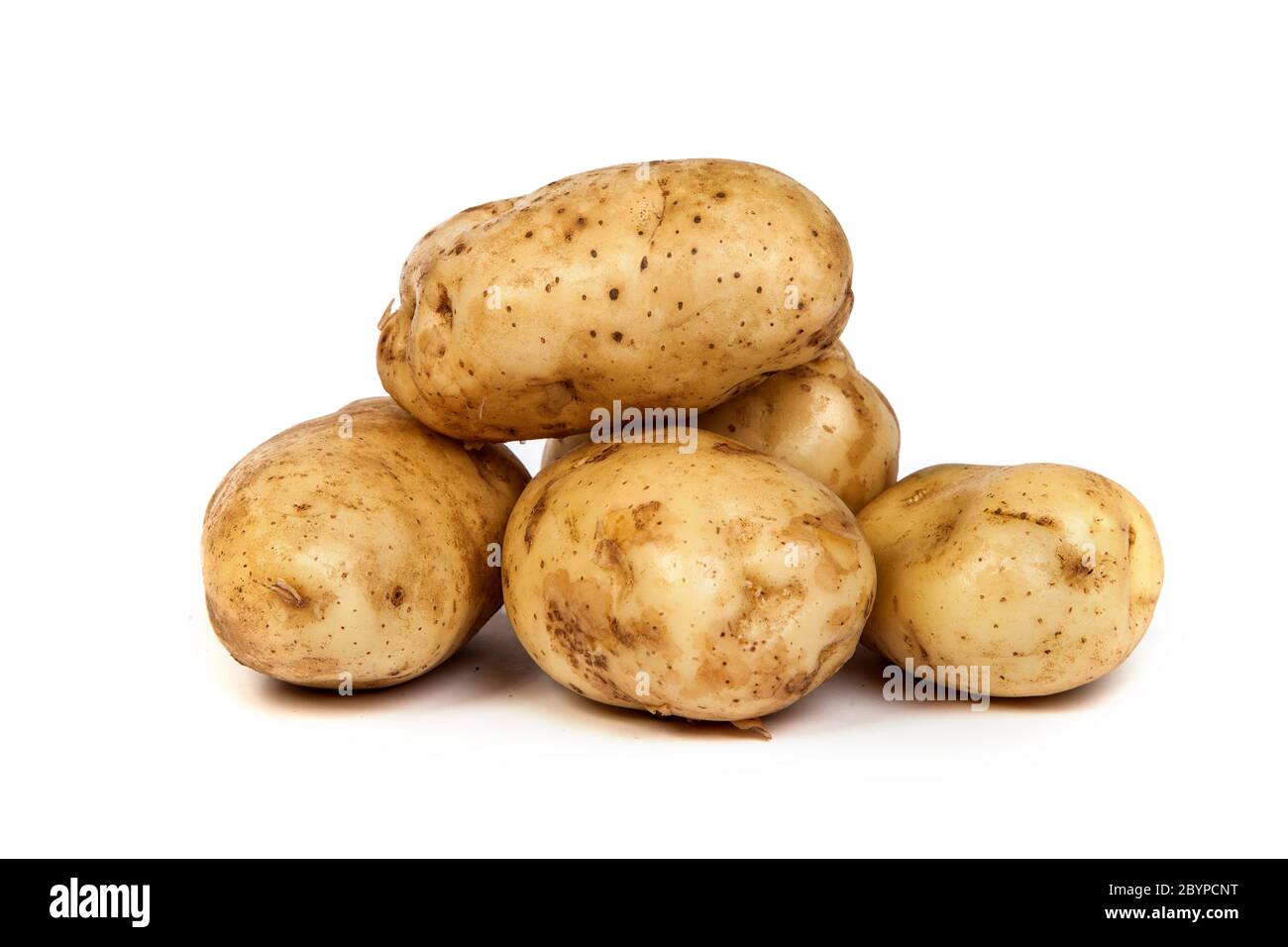 Group of potatoes isolated on white Stock Photo - Alamy