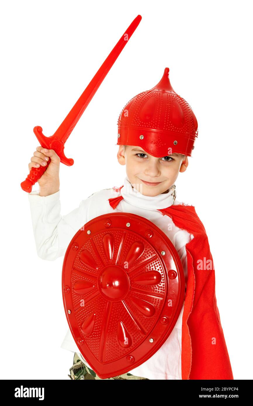 Young Boy Dressed Like a knight Stock Photo - Alamy