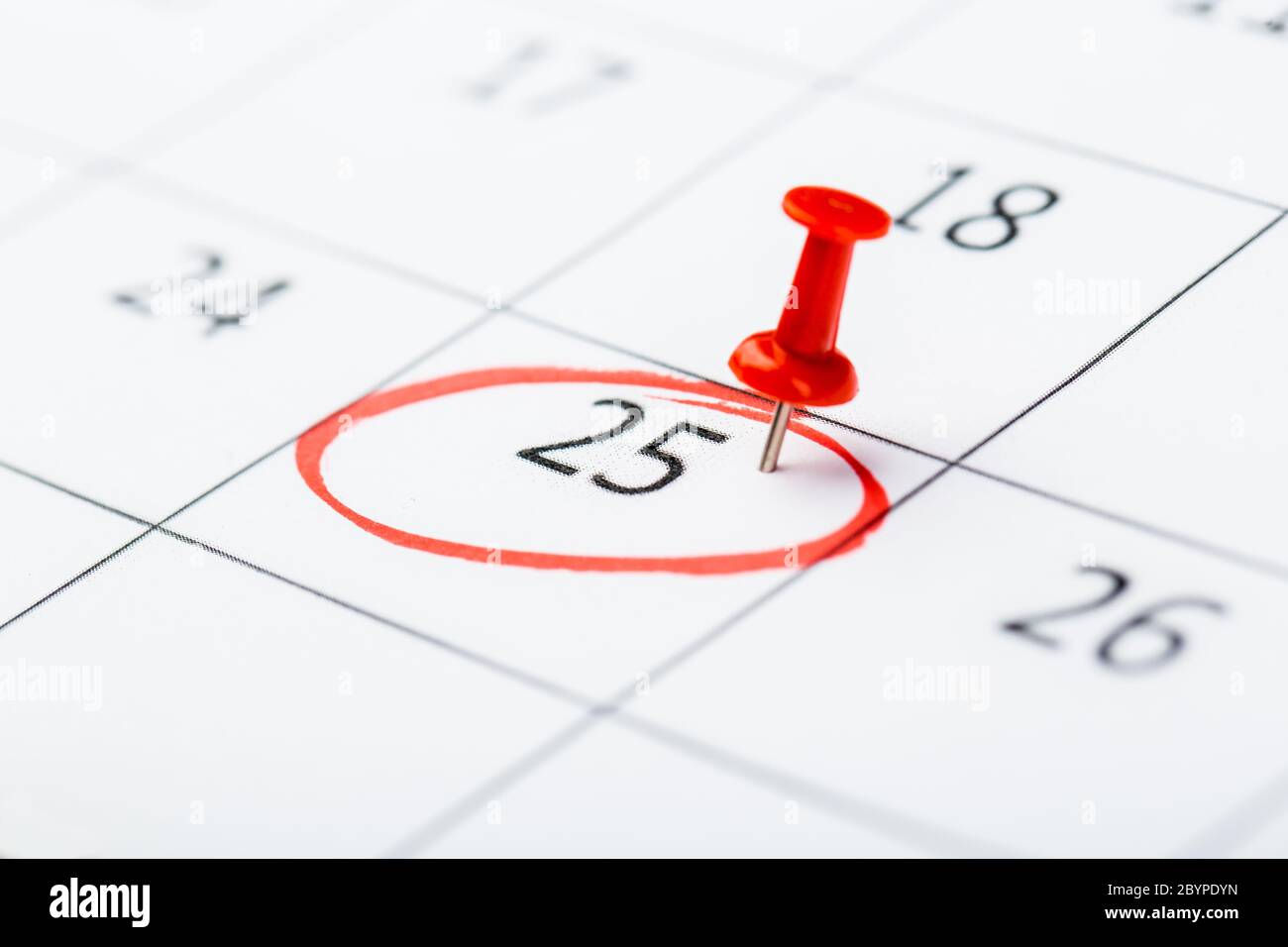 2020 calendar page marked with an important date in red pin. timeline ...