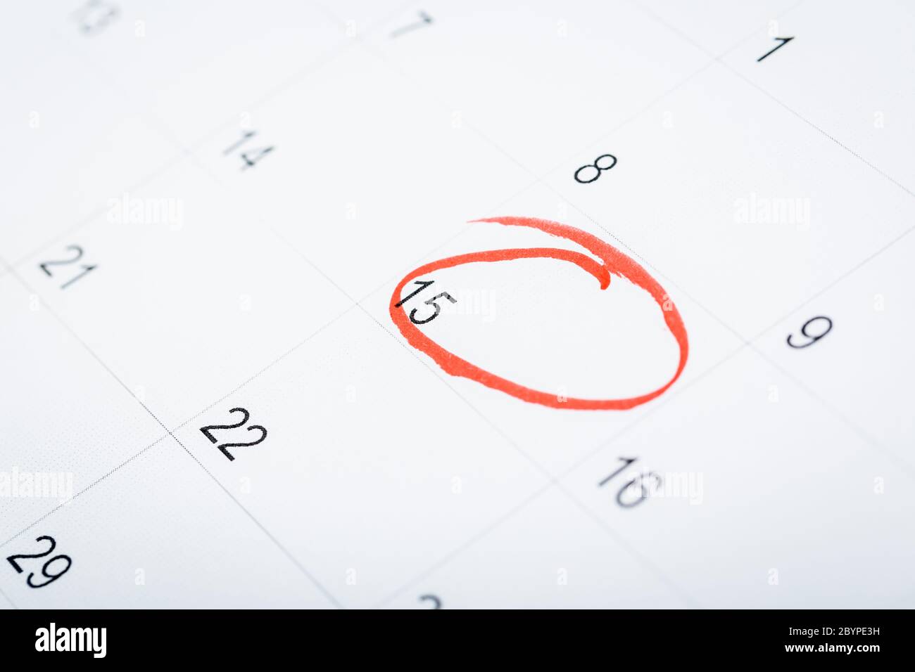 2020 calendar page circled in red important date. timeline, time ...