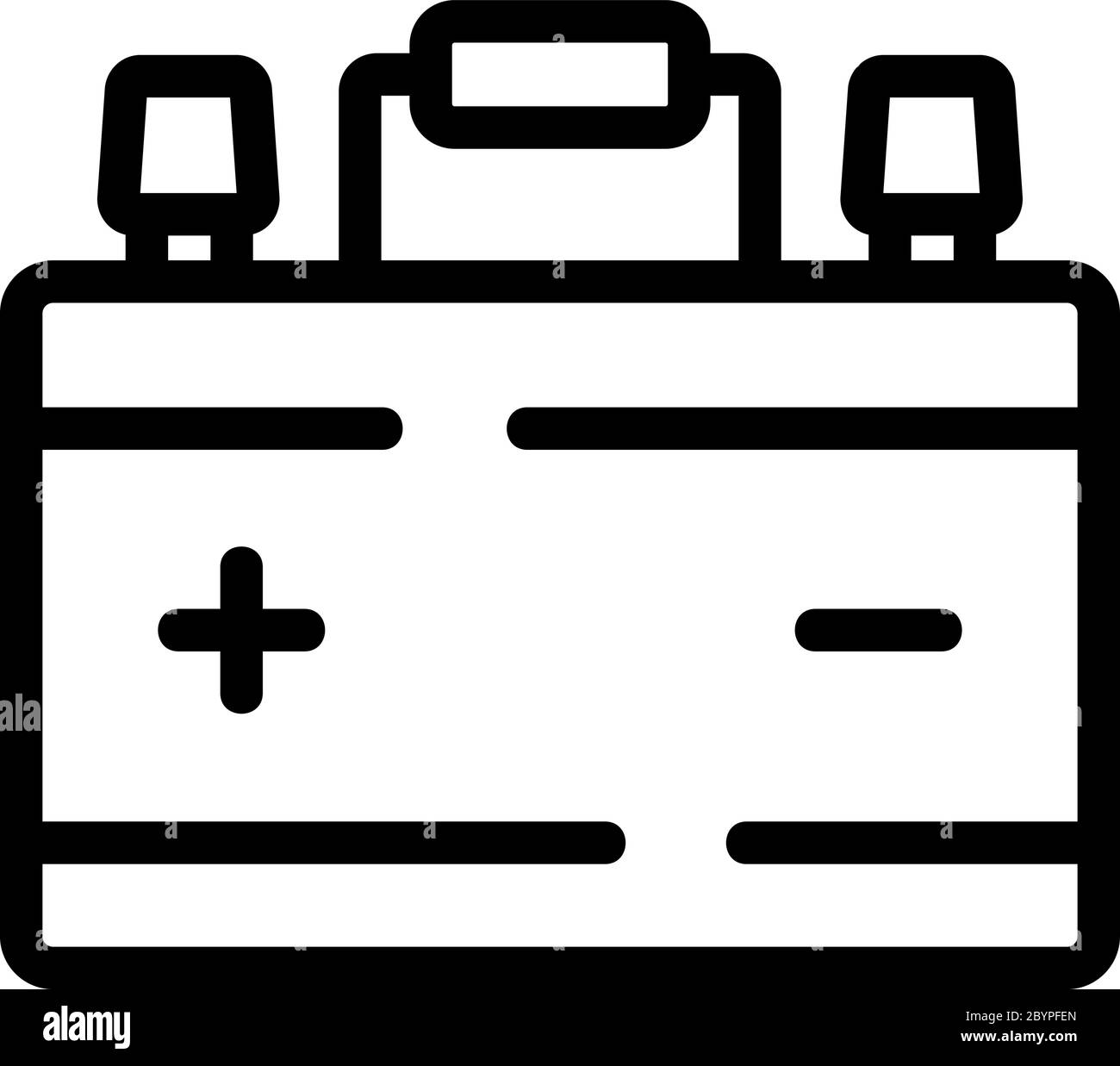 car battery icon vector outline illustration Stock Vector Image & Art ...